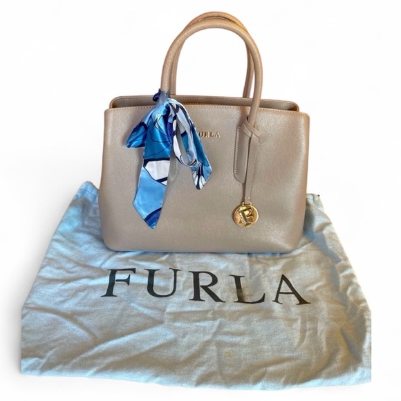 Furla | Bags | Furla Tote Wfurla Dust Bag Beautiful Twilly Euc | Poshmark